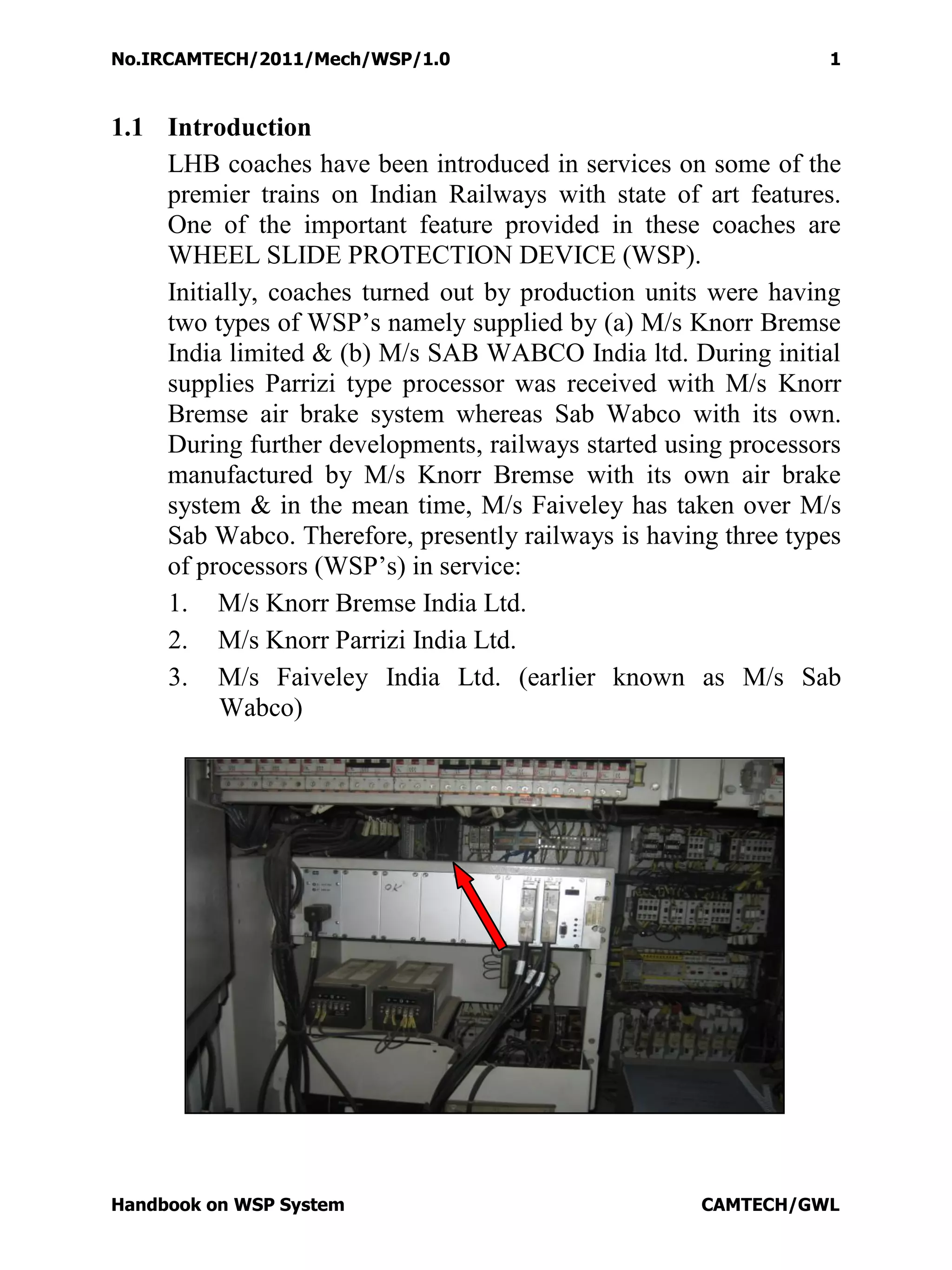 Handbook on wheel slide protection device (wsp) | PDF