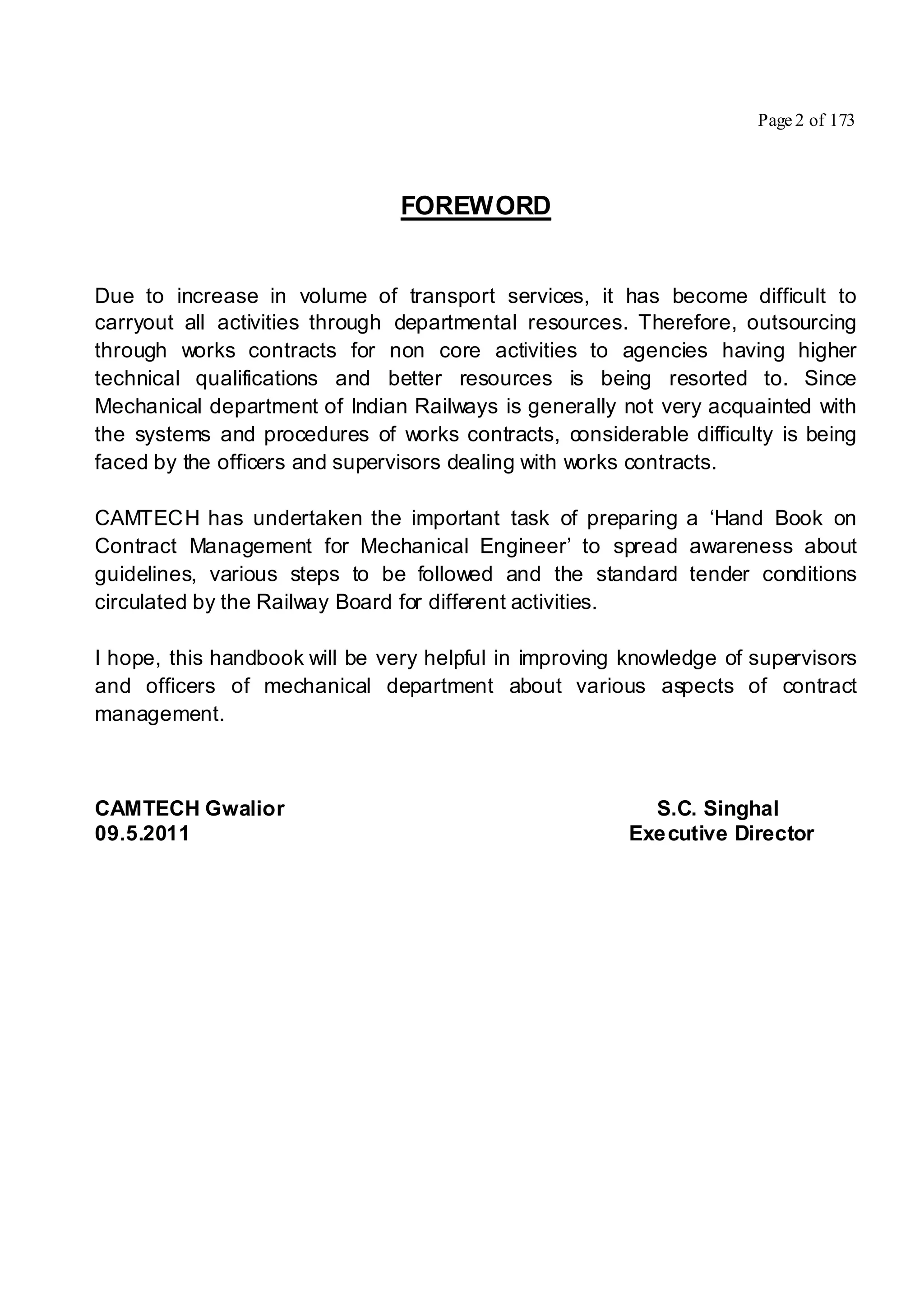 Handbook on works contract management | PDF