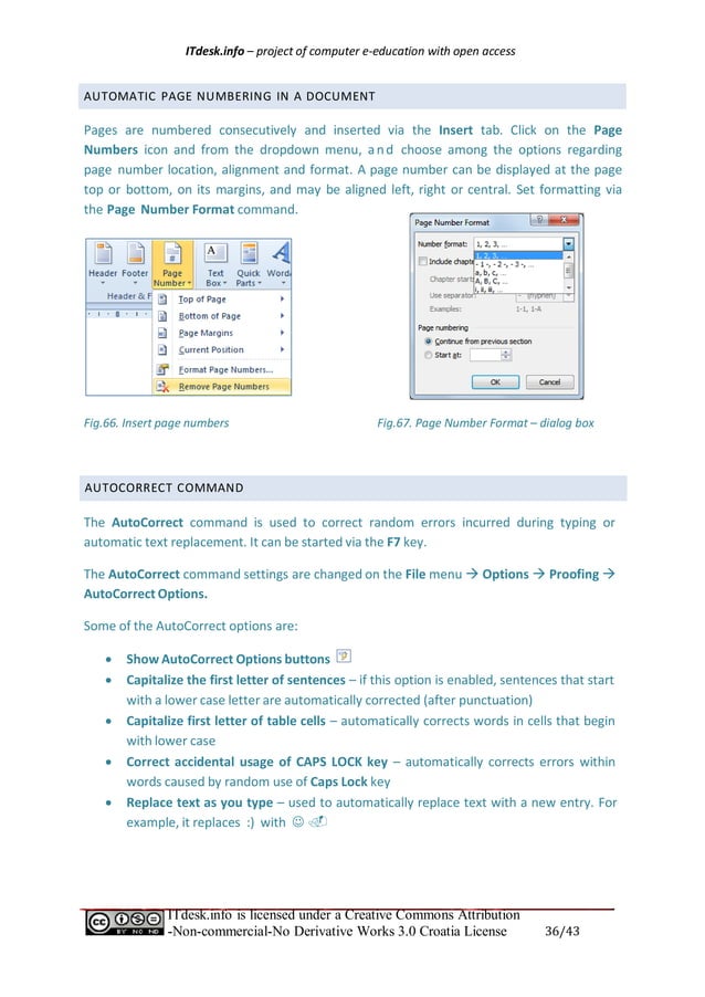 Handbook word processing_microsoft_word_2010 | PDF