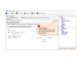 Handbrake tutorial | PPTX