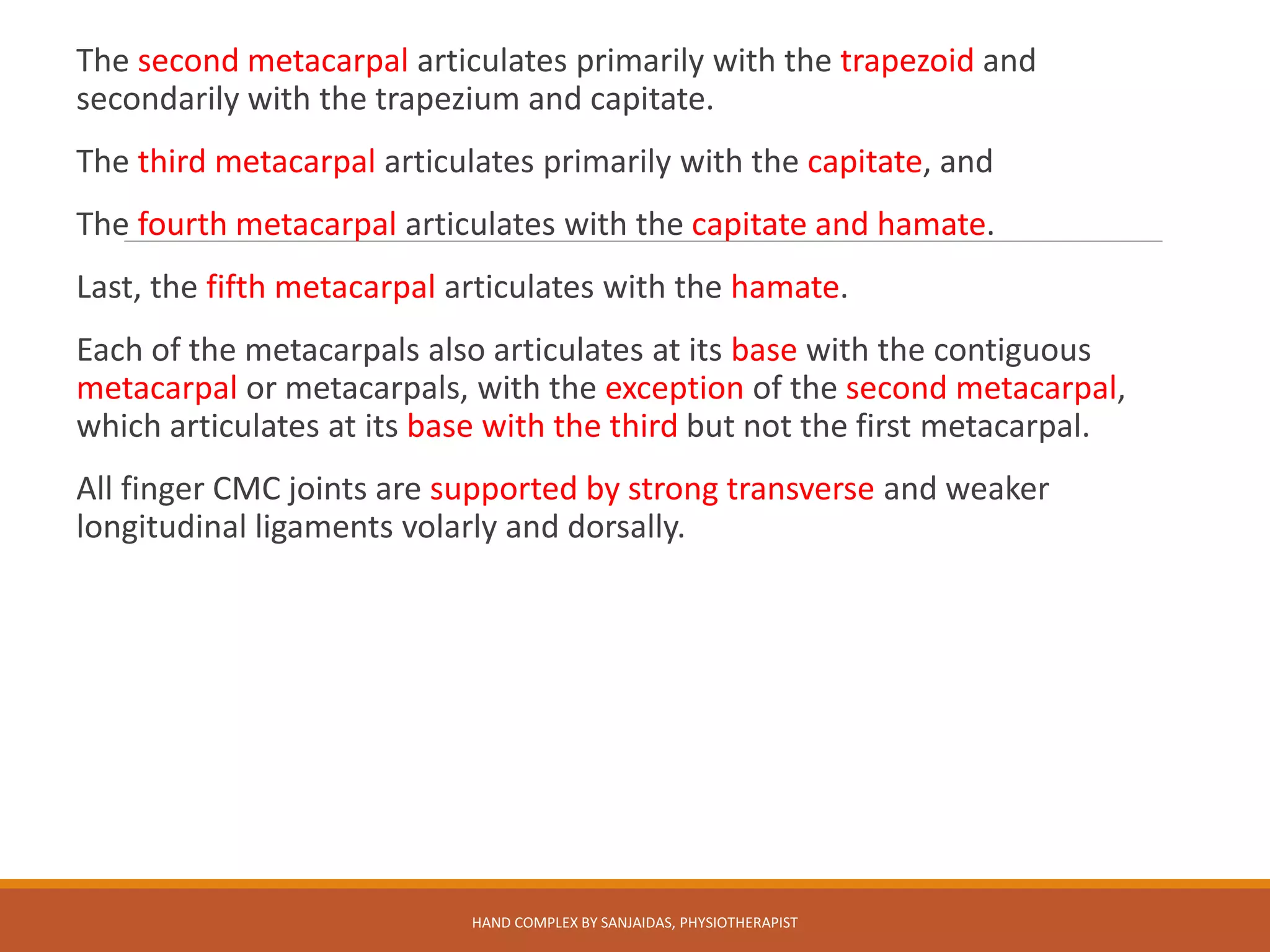 Hand complex - Introduction and CMC joint.pptx