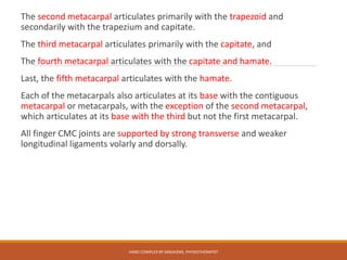 Hand complex - Introduction and CMC joint.pptx