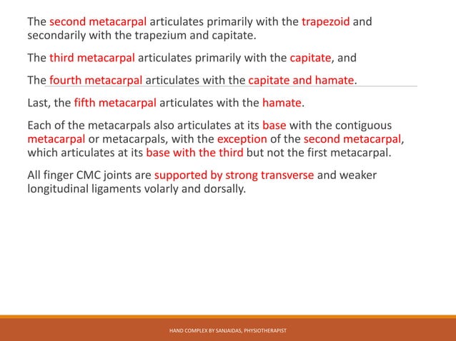 Hand complex - Introduction and CMC joint.pptx | Death, Injury, or Military Conflict | Sensitive ...