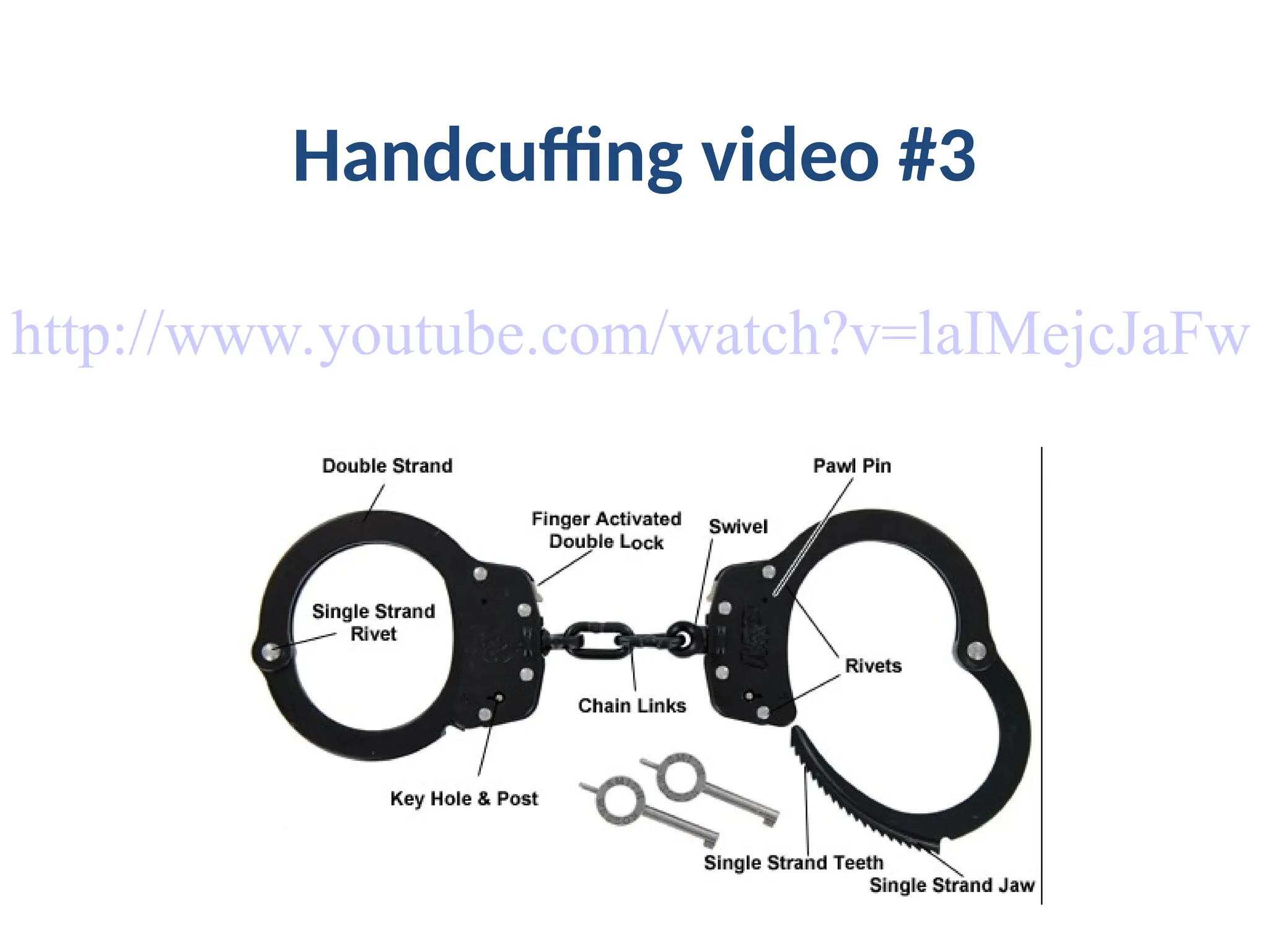 Proper handcuffing techniques for use in the field | PPT