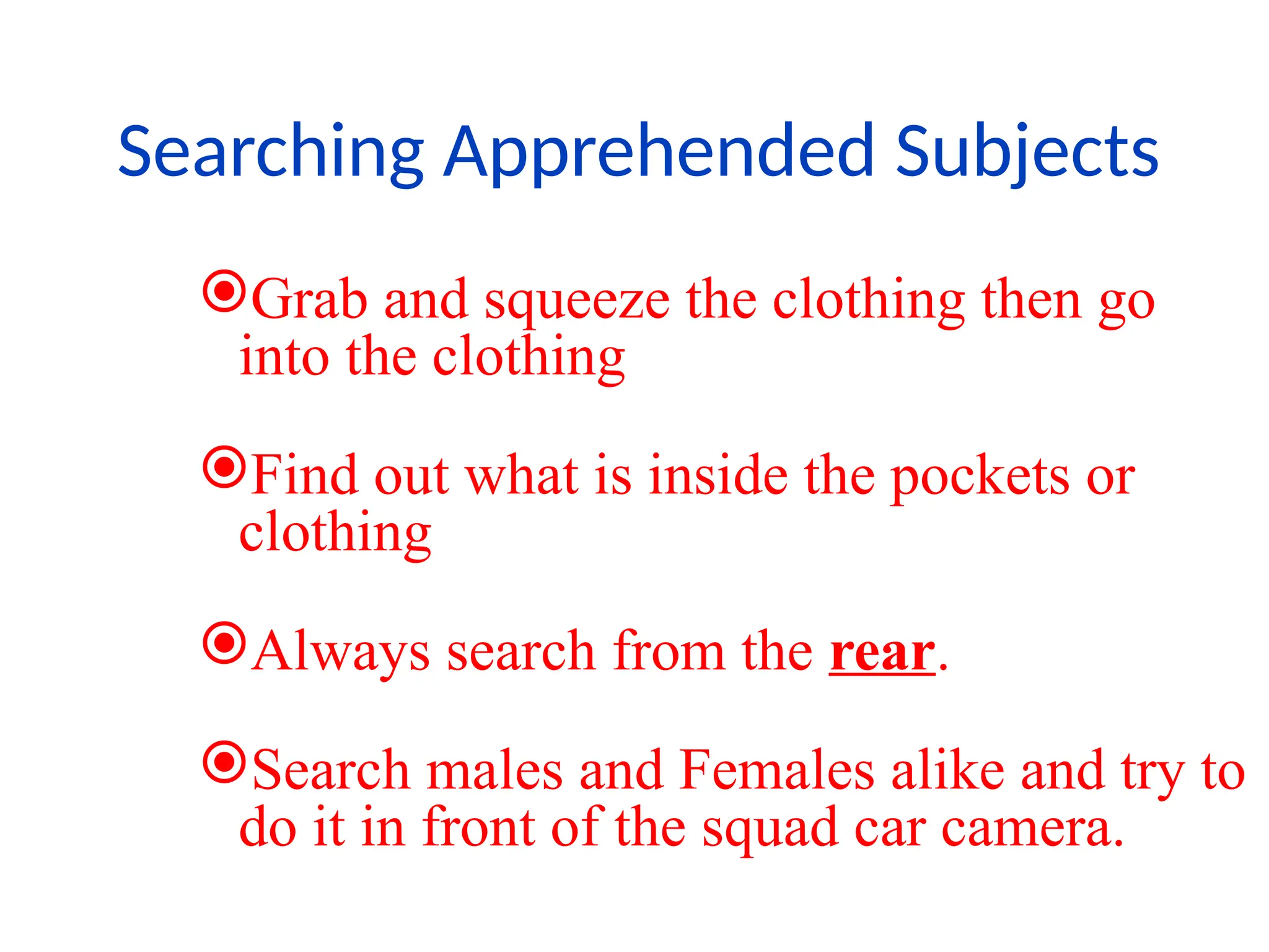 Proper handcuffing techniques for use in the field | PPT