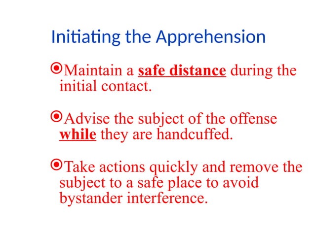 Proper handcuffing techniques for use in the field | PPT