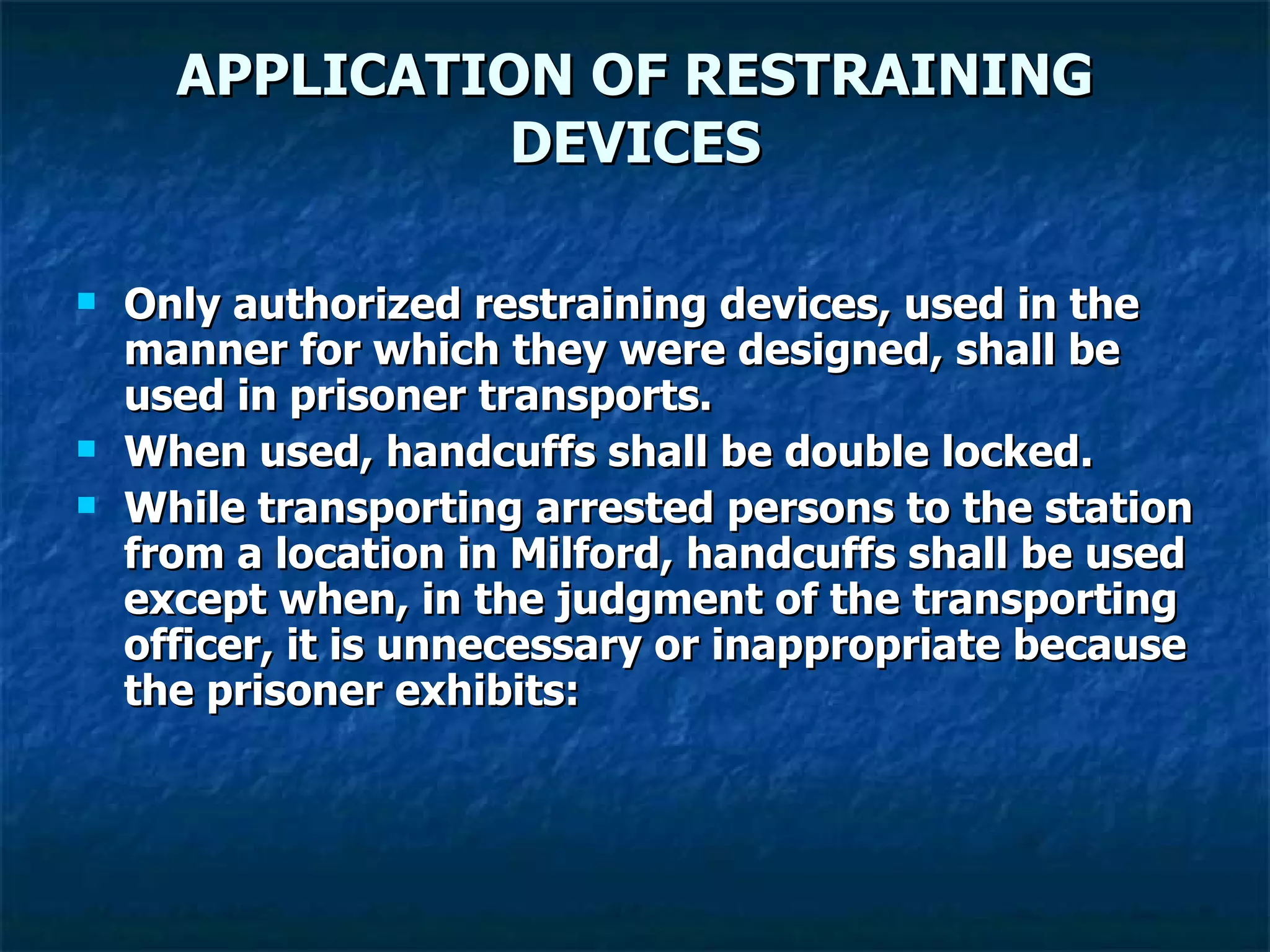 Handcuffing 07 09 | PPT