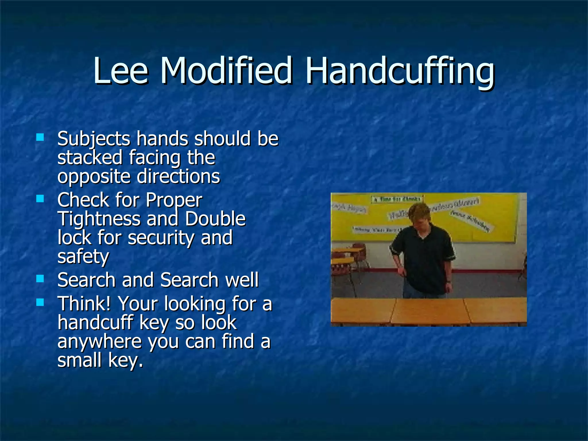 Handcuffing 07 09 | PPT