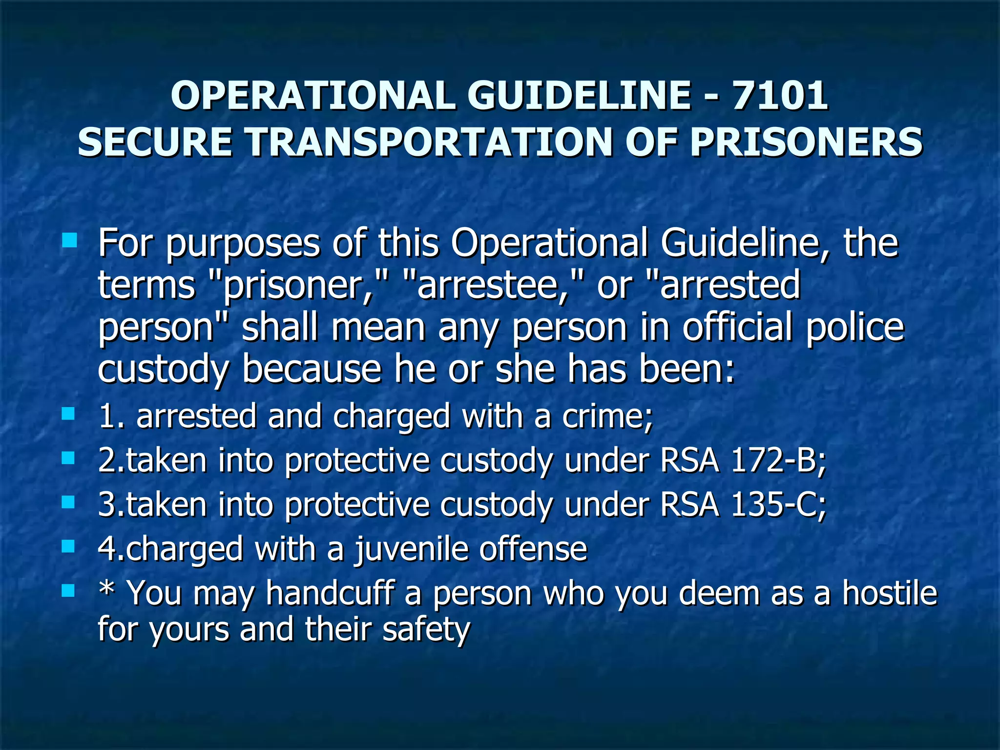 Handcuffing 07 09 | PPT
