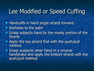 Handcuffing 07 09 | PPT