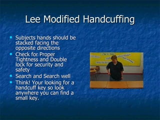 Handcuffing 07 09 | PPT