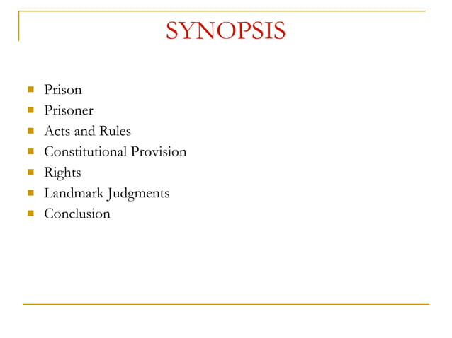 Handcuffing of under trial prisoner | PPT
