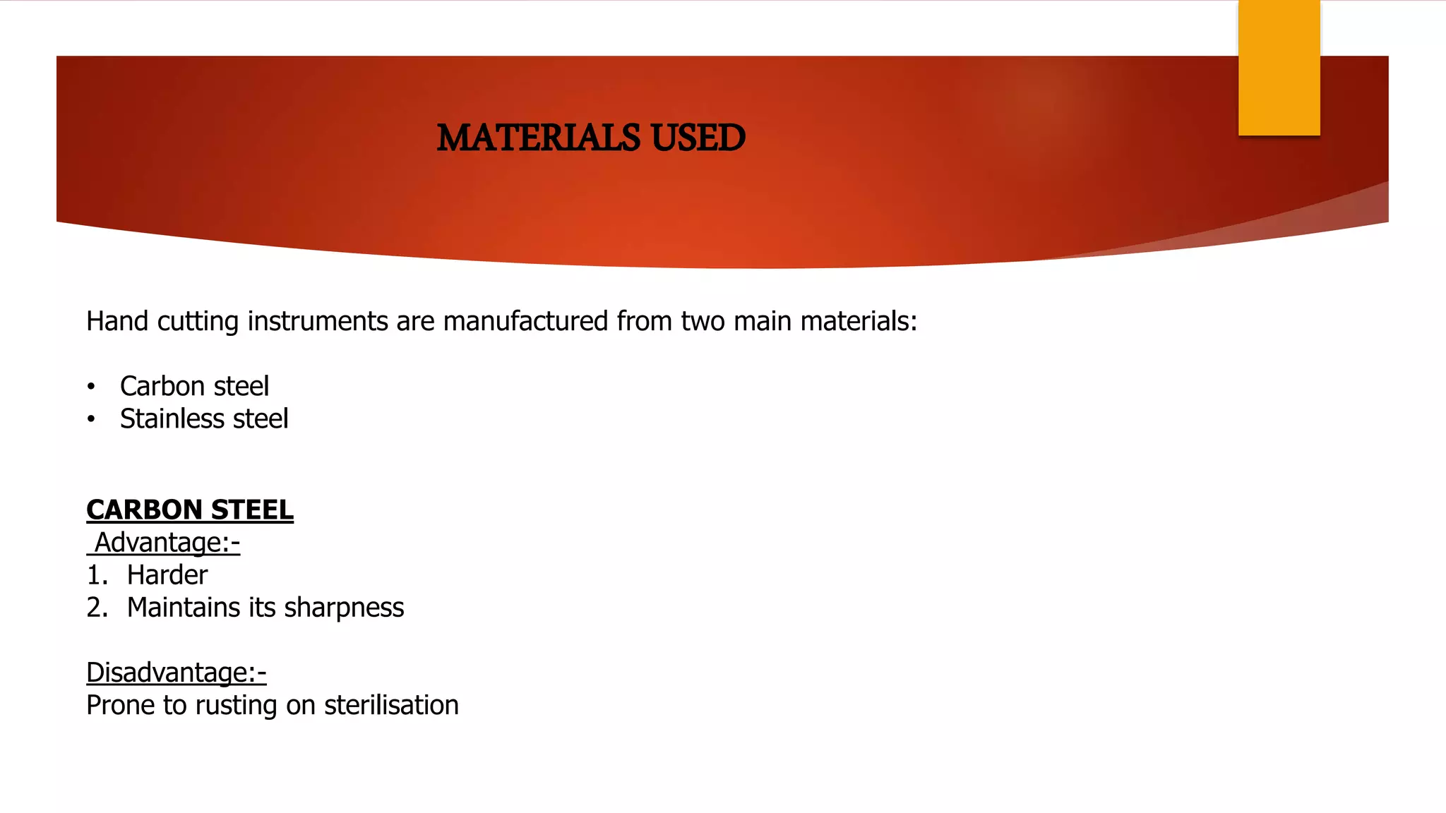 Hand cutting instruments | PPTX