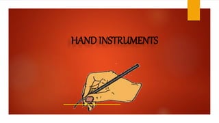 Hand cutting instruments | PPTX