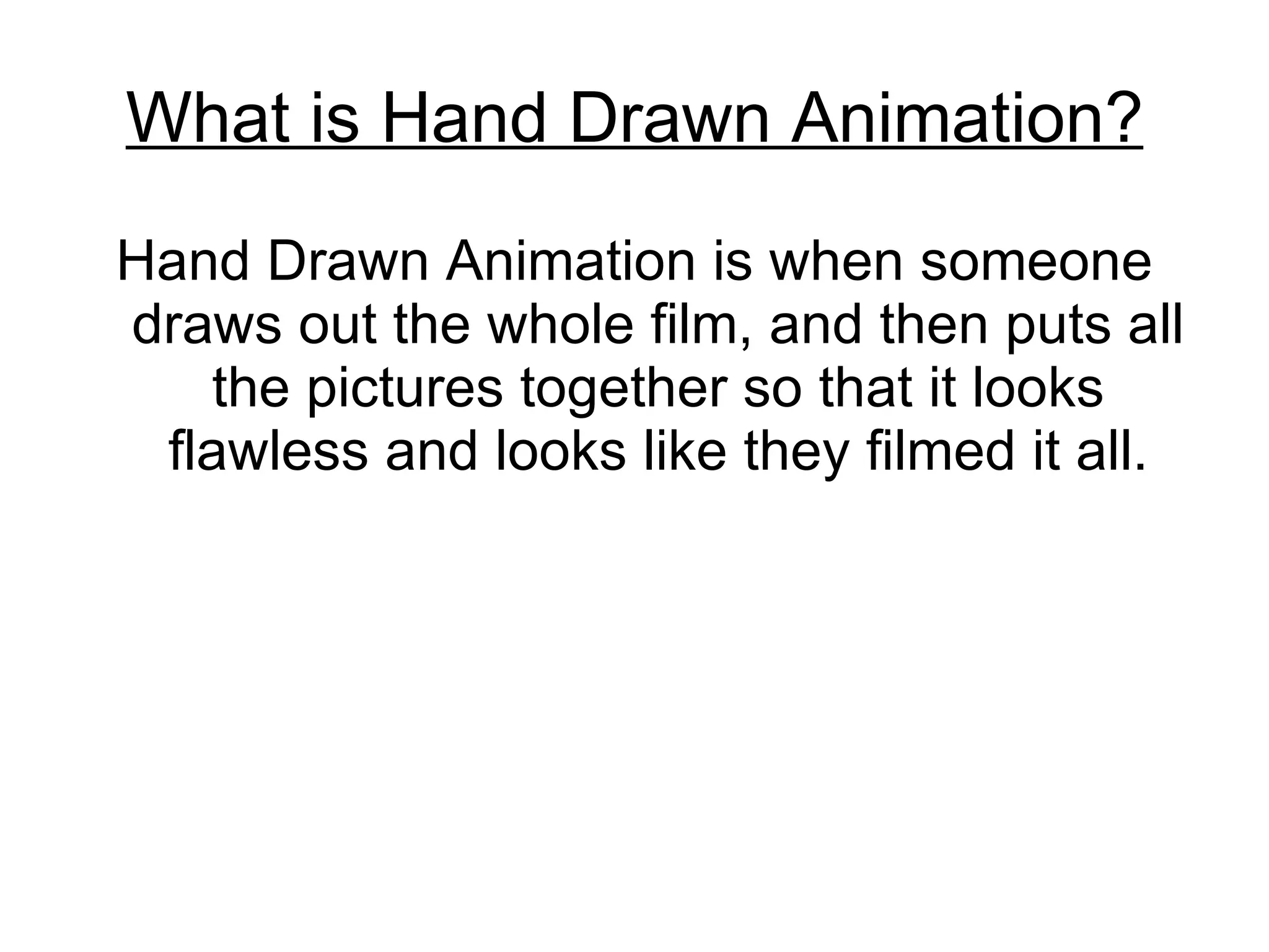 Hand drawn animation | PPT