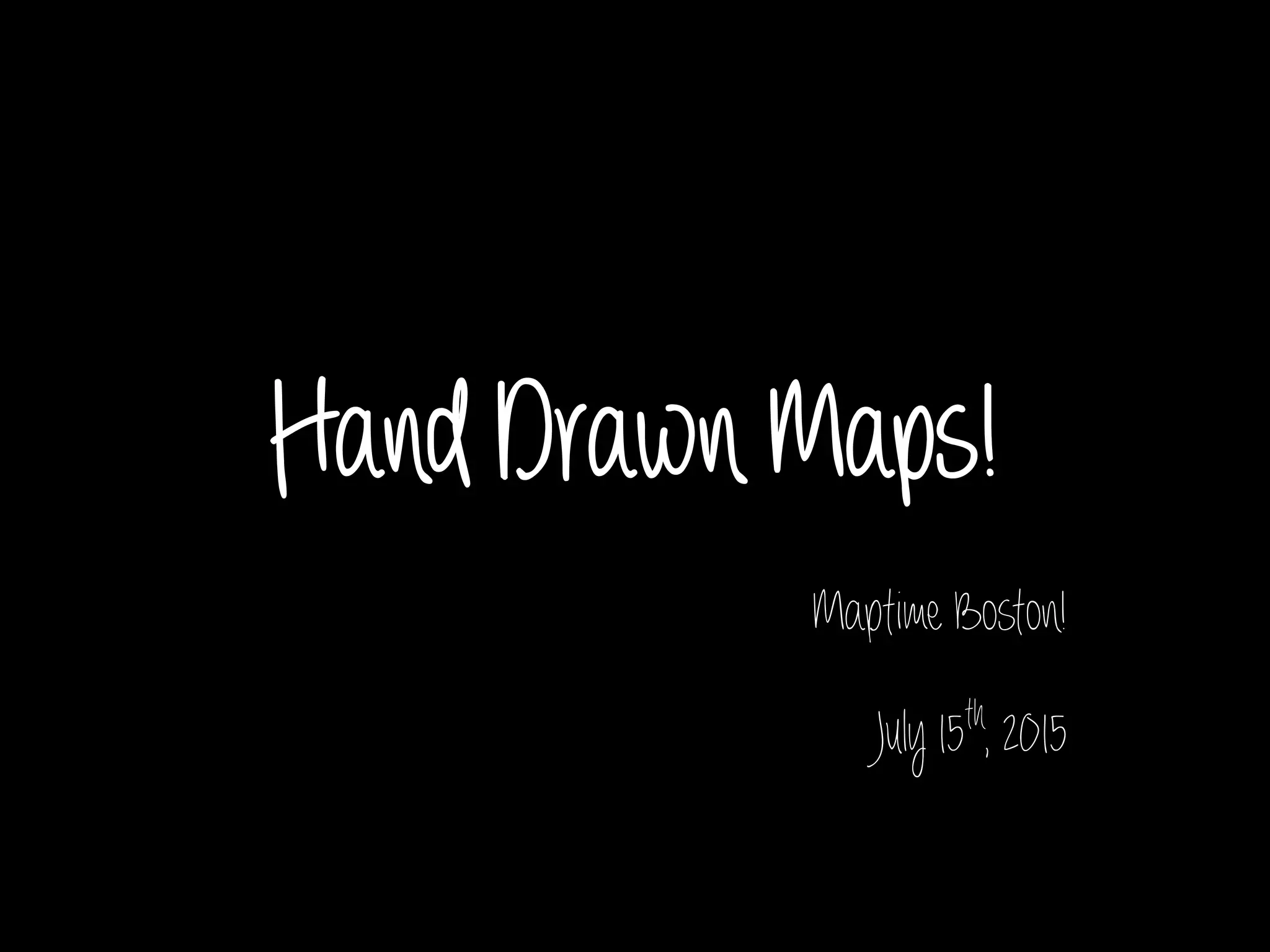 Hand Drawn Maps - by Carolyn Fish | PPT