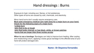 Hand dressings | PPTX