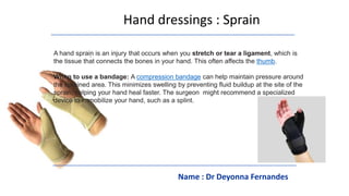 Hand dressings | PPTX