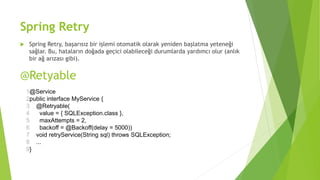 Spring uygulamaların exception handling yönetimi | PPT