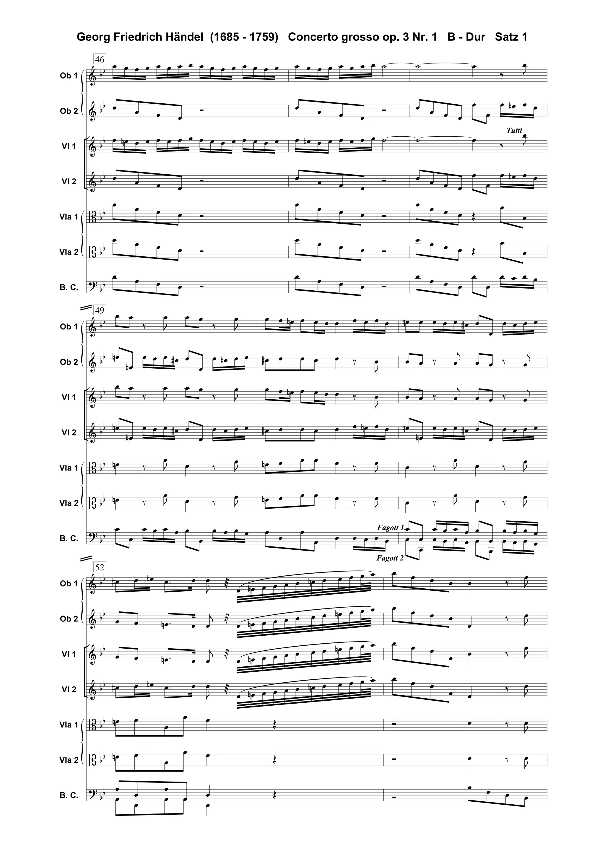 Handel concerto grosso -complete full-score | PDF