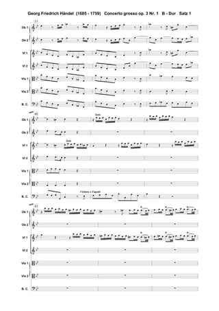 Handel concerto grosso -complete full-score | PDF