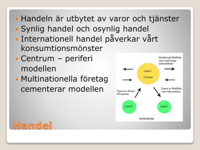 Handel och transport | PPTX