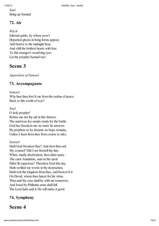 Handel saul libretto | PDF