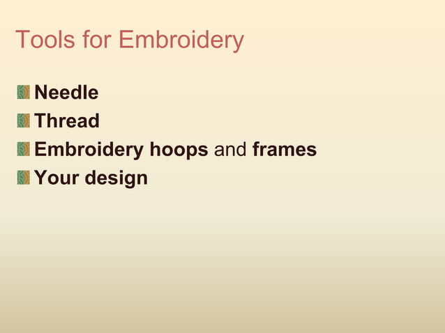 Hand Embroidery PowerPoint.ppt