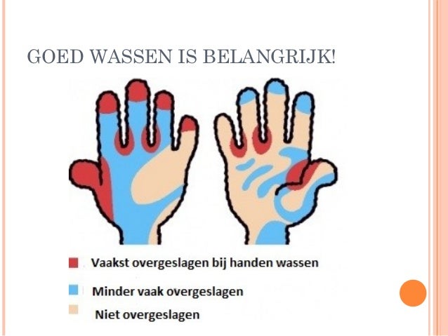 Handen wassen