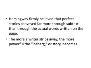 Ernest Hemingway | PPTX