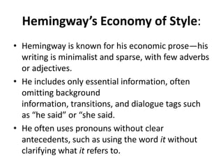 Ernest Hemingway | PPTX