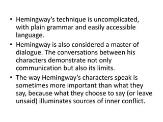 Ernest Hemingway | PPTX