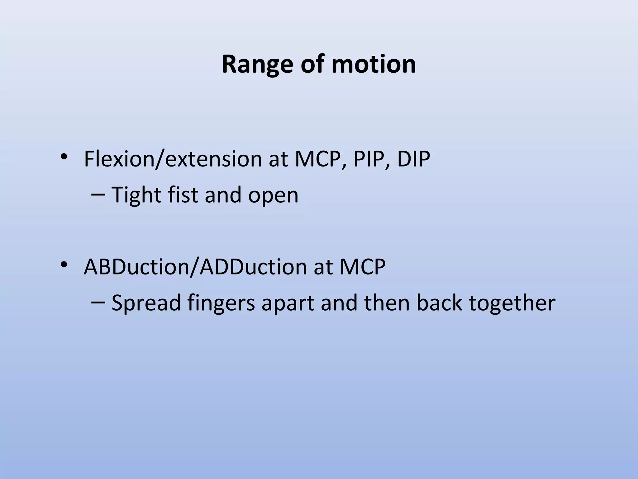 Hand examination | PPT