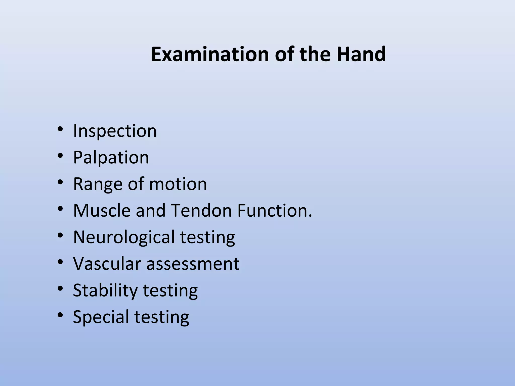 Hand examination | PPT