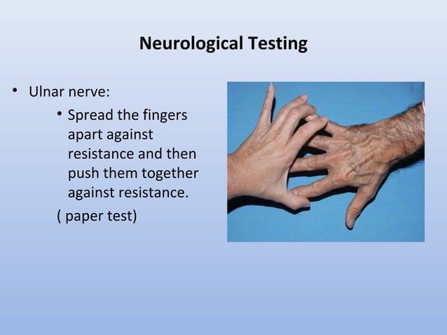 Hand examination | PPT | Death, Injury, or Military Conflict ...
