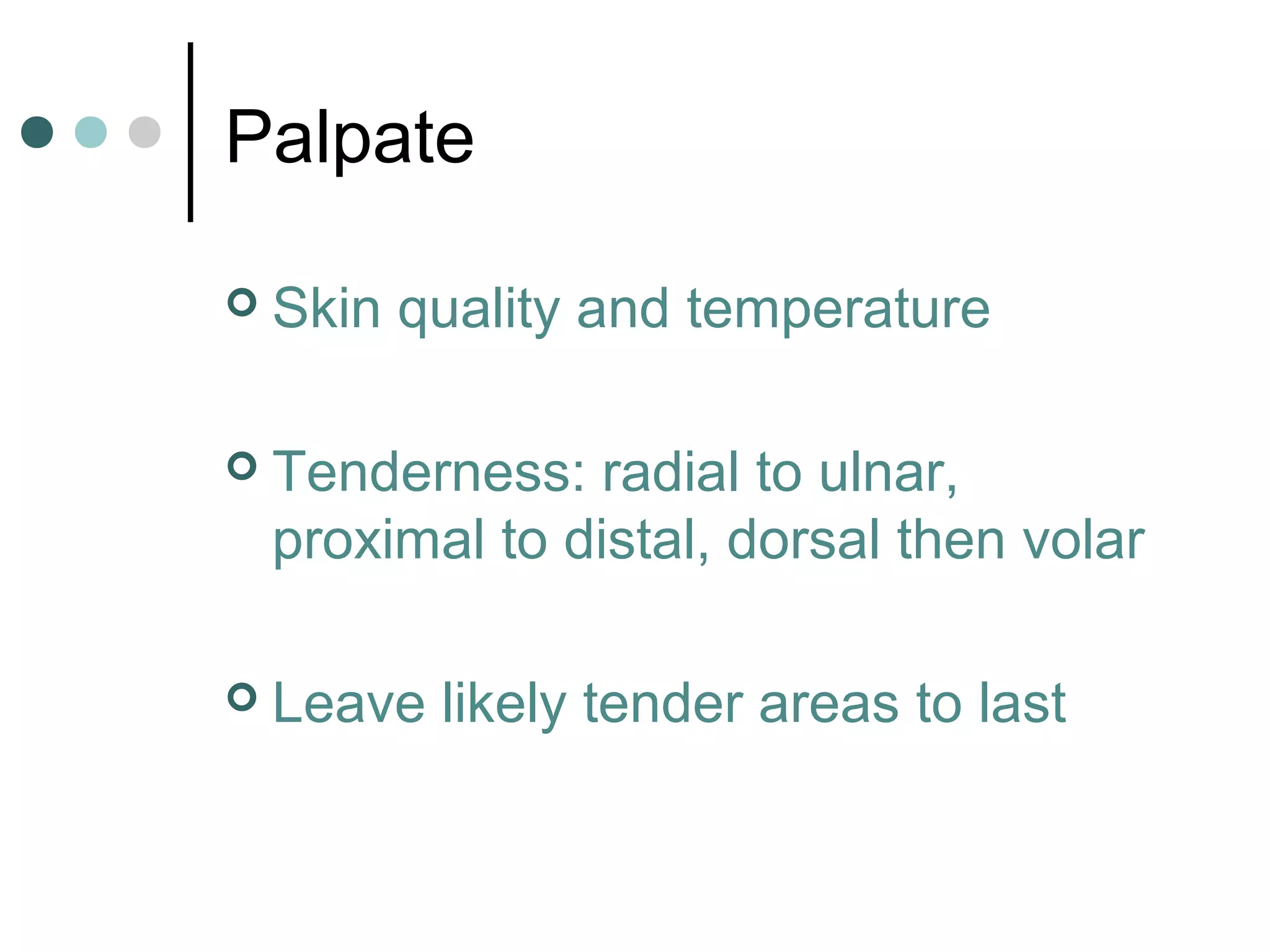 Hand examination in primary care | PPT