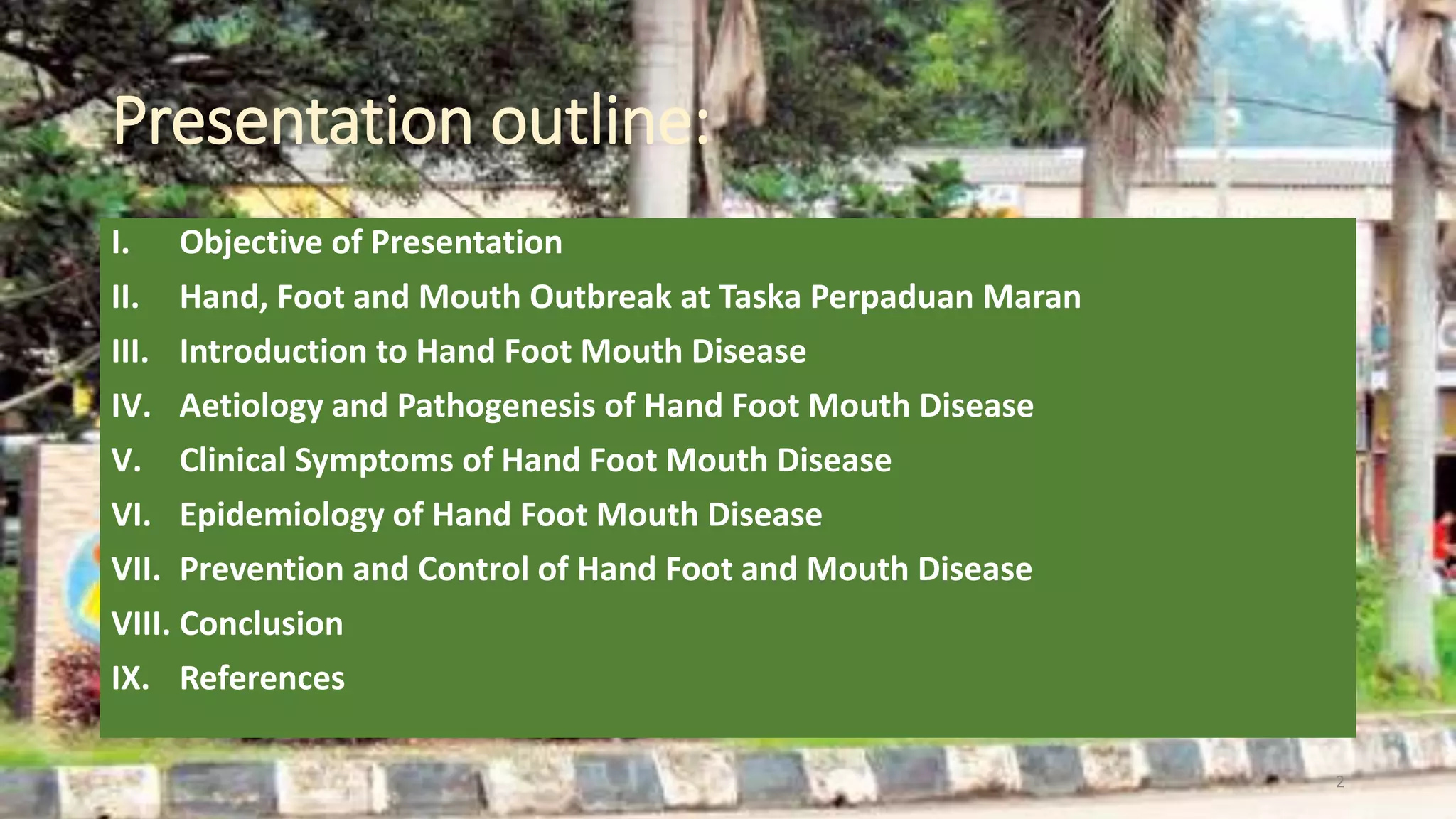 Hand Foot and Mouth Disease Management: A Maran experience | PPTX