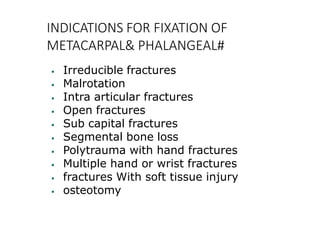 HAND FRACTURES PHALANX METACARPALS.pptx