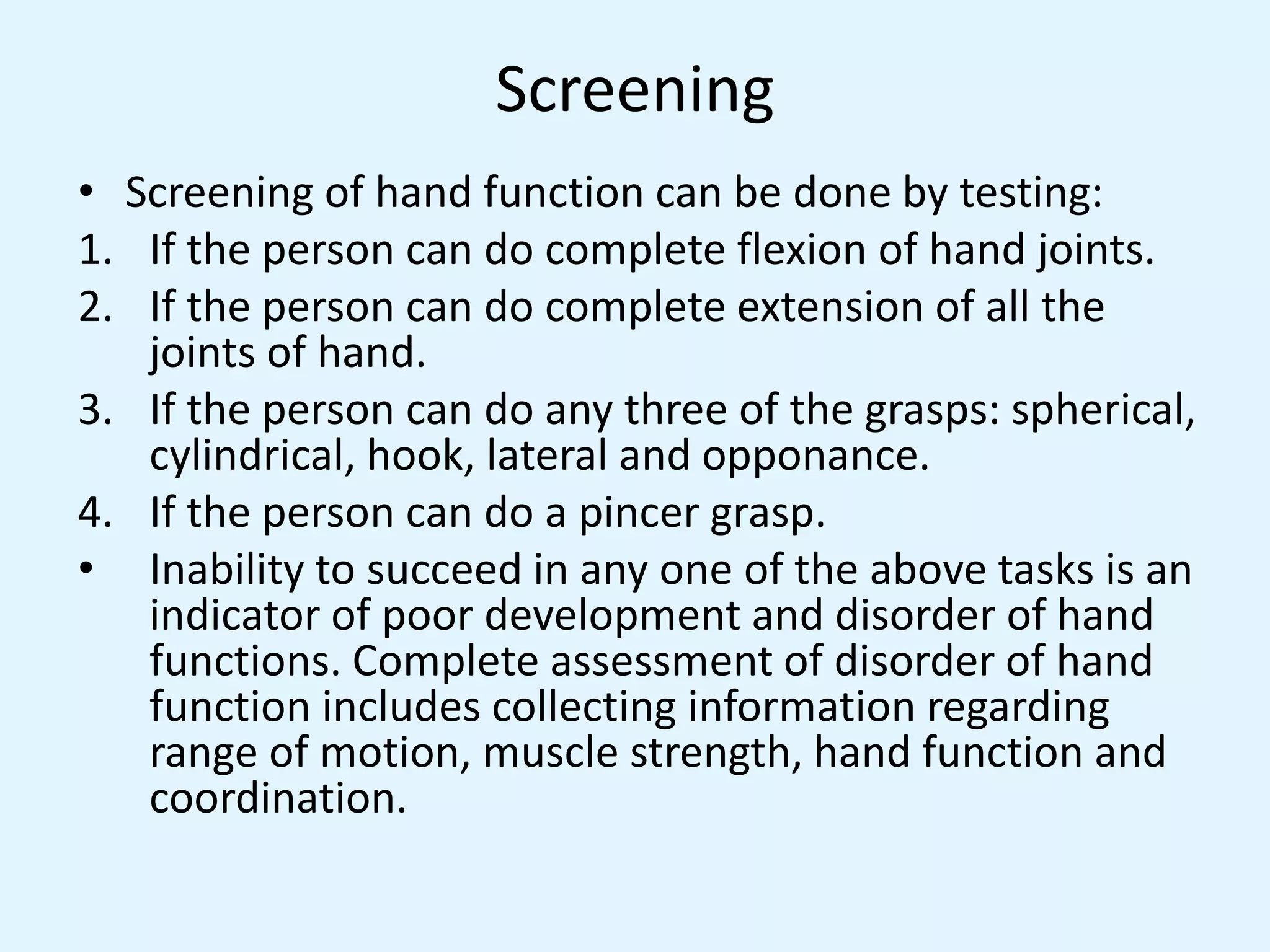 Hand function | PPTX
