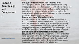 Hand Gesture Control Robotic Arm using image processing.pptx