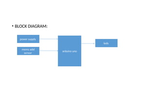 handgesture leds control by mems sensor and arduino uno | PPTX