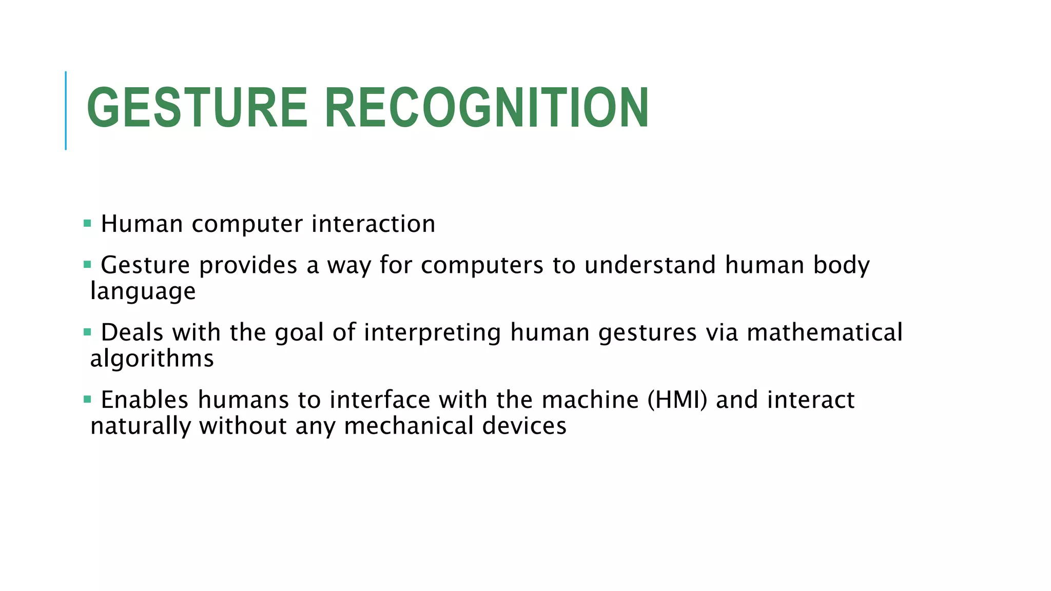 Hand gesture recognition | PPTX