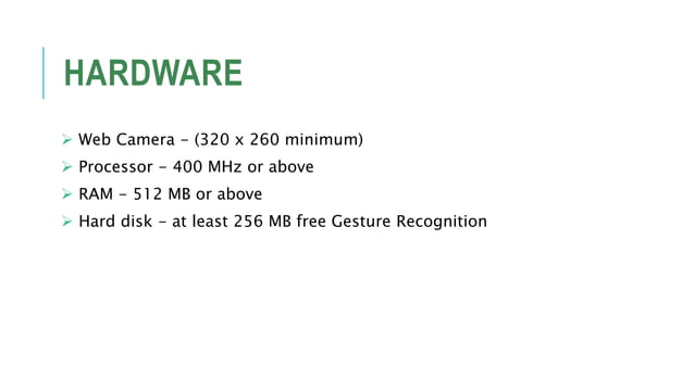 Hand gesture recognition | PPTX