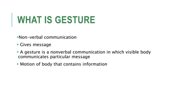 Hand gesture recognition | PPTX