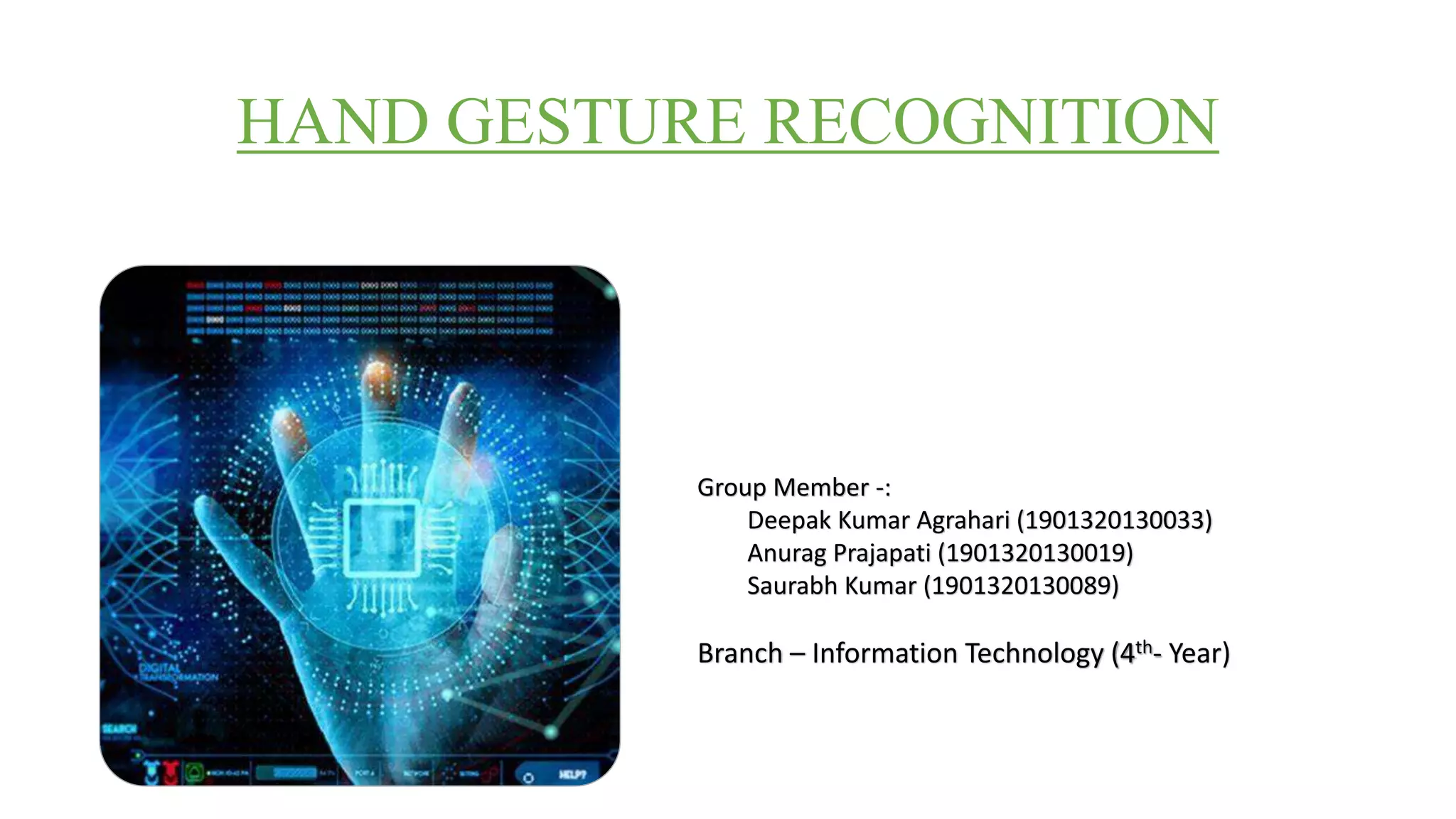 Hand Gesture Recognitionppt 1pptx