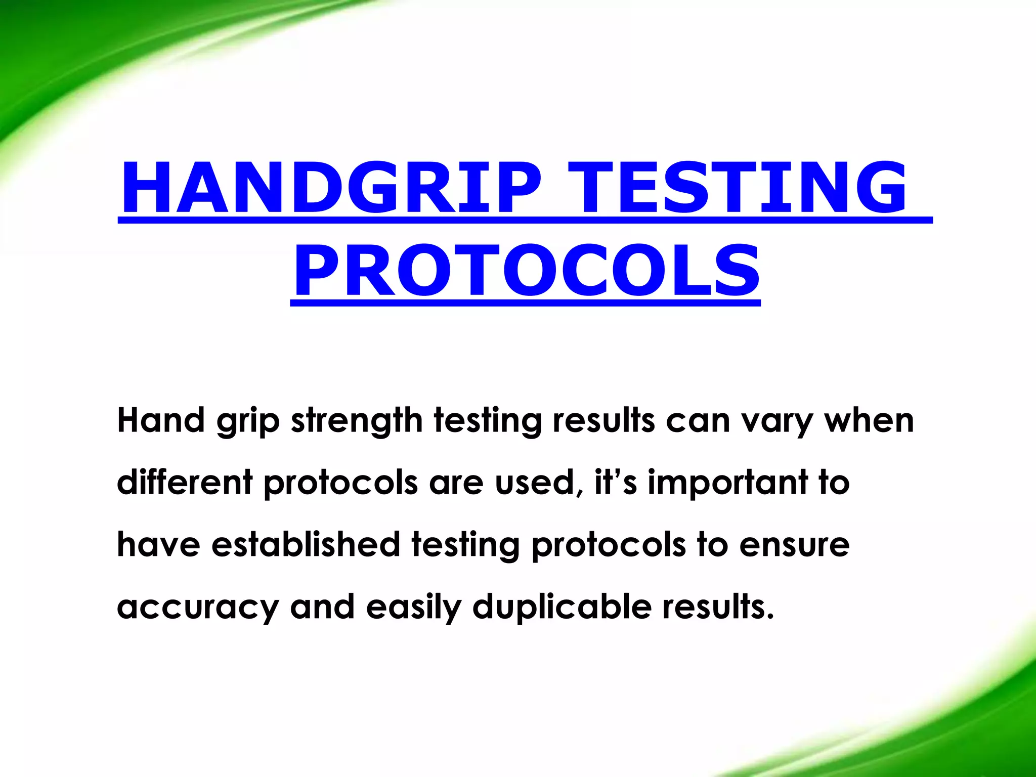 Hand Grip Strength Norms | PDF