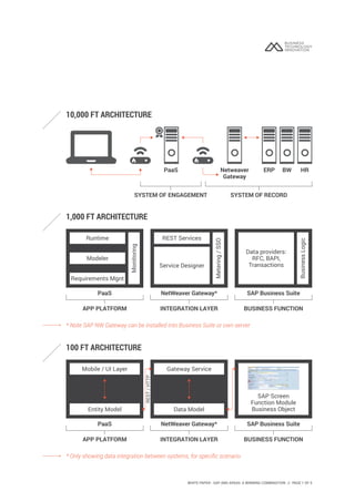 Application PaaS with SAP | PDF