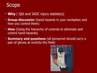 Hand hazard controls | PPTX
