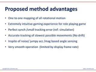 Handheld device motion tracking using MEMS gyros and accelerometer | PPTX
