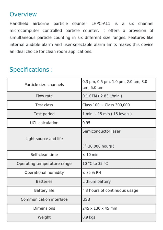 Handheld-Airborne-Particle-Counter | PDF